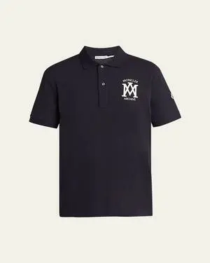 Moncler Cotton Archive Logo Polo Shirt