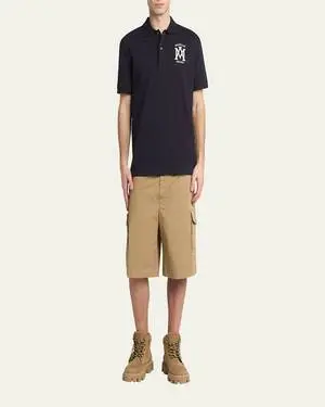 Moncler Cotton Archive Logo Polo Shirt