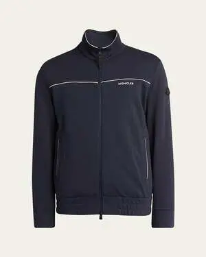 Moncler Fleece Zip Jacket - Navy