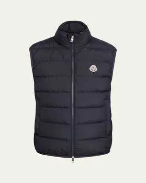 Moncler Contrin Puffer Vest - Navy