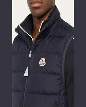 Moncler Contrin Puffer Vest - Navy