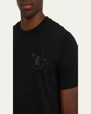 Moncler Glossy Logo Crewneck T-shirt