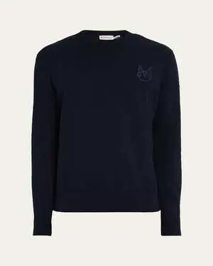 Moncler Monogram Appliqué Crewneck Sweater