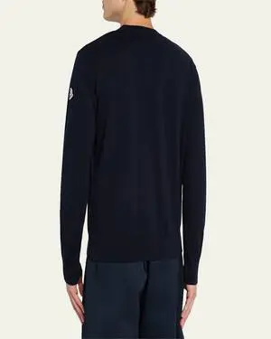 Moncler Monogram Appliqué Crewneck Sweater