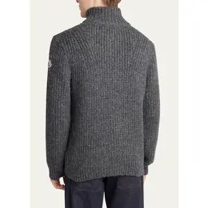 Moncler Ribbed Full-zip Sweater