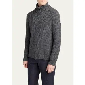 Moncler Ribbed Full-zip Sweater