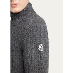 Moncler Ribbed Full-zip Sweater