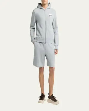 Moncler Chenille-logo Full-zip Hoodie