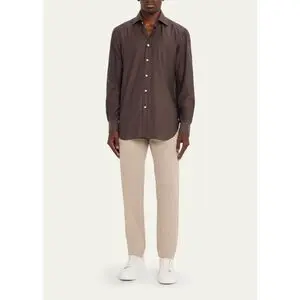 Kiton Cotton Sport Shirt - Brown