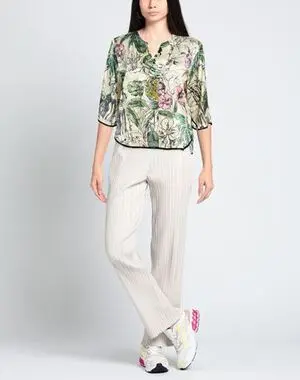 SHIRTAPORTER Floral Print Top - Beige