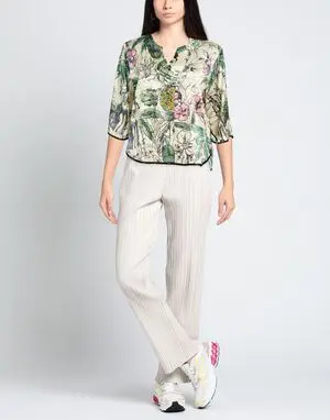 SHIRTAPORTER Floral Print Top - Beige