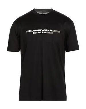 Emporio Armani T-shirt Size Lyocell, Cotton - Black