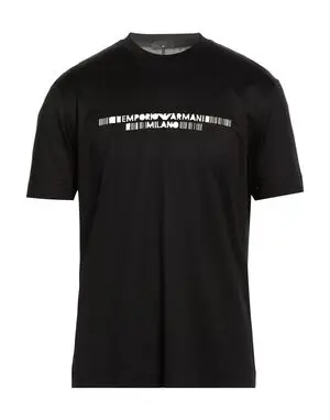 Emporio Armani T-shirt Size Lyocell, Cotton - Black