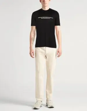 Emporio Armani T-shirt Size Lyocell, Cotton - Black