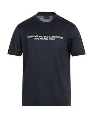 Emporio Armani T-shirt Size Lyocell, Cotton - Navy