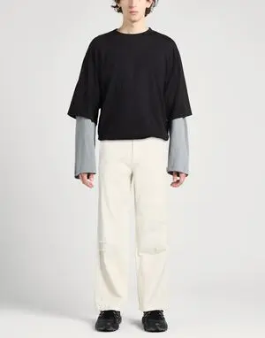 Amiri Cotton Gabardine Distressed Straight Leg Pants