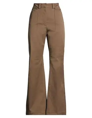 LOW CLASSIC Flared Cotton-blend Trousers - Brown