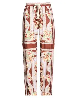 Paul & Joe Floral Print Tapered Pants - Brown