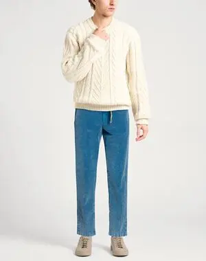 WHITE SAND Straight Leg Corduroy Pants