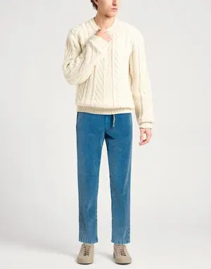 WHITE SAND Straight Leg Corduroy Pants