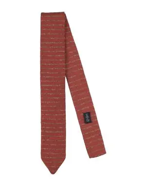 DRUMOHR Striped Wool Necktie - Brown
