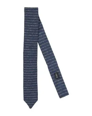 DRUMOHR Striped Wool Necktie - Navy