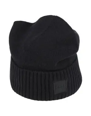 BOSS Knitted Beanie Black