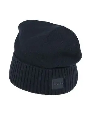 BOSS Knitted Beanie Blue
