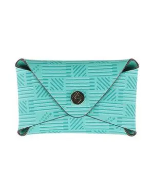 MOREAU PARIS Coin Purse Turquoise Calfskin - Blue