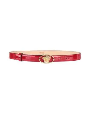 Versace Leather Belt - Red