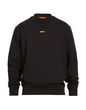 BOSS Cotton Terry Sweatshirt - Black