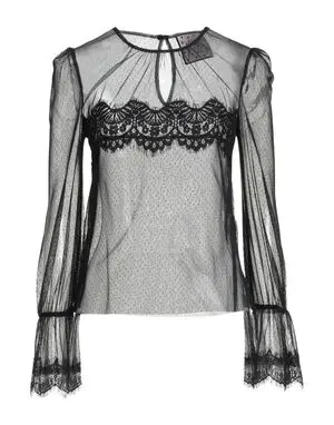 Liu Jo Tulle Top With Lace Trims
