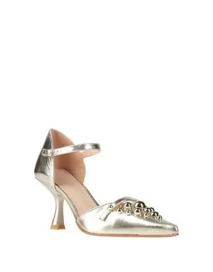 ZINDA Leather Pumps With Studs