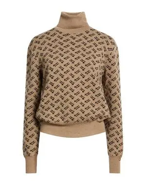 Herno Turtleneck Virgin Wool Knit - Camel
