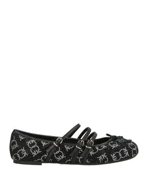 Pinko Leather And Textile Fiber Ballet Flats