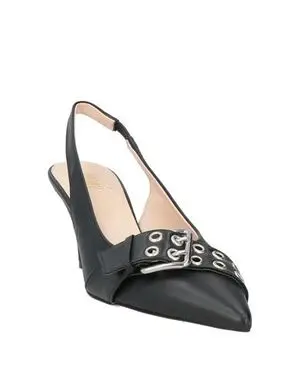 OVYE Leather Slingback Pumps - Black