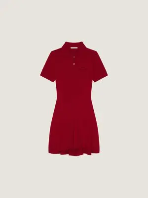 Givenchy Polo Wool And Cashmere Dress - Deep Red