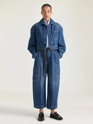 Givenchy Cropped Cocoon Cargo Jeans