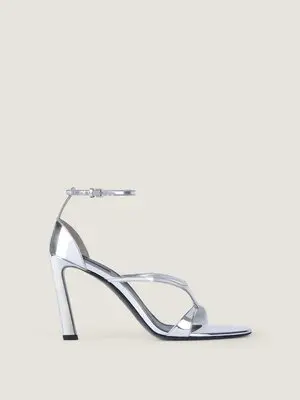 Givenchy Mirror Effect Leather Heeled Sandals