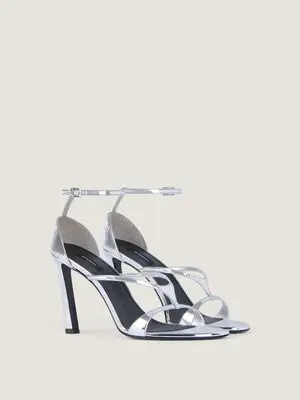 Givenchy Mirror Effect Leather Heeled Sandals