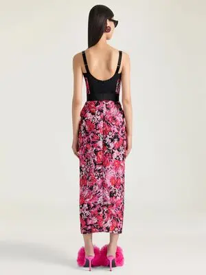 Givenchy Floral Jacquard Midi Dress