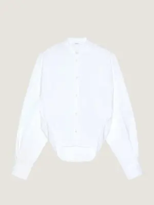 Givenchy Cocoon Slashed Poplin Shirt