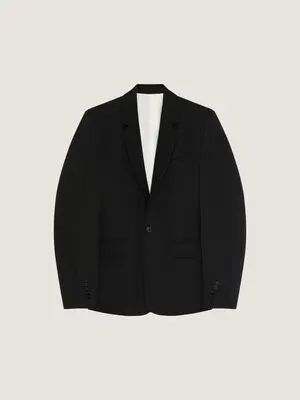 Givenchy Single-breasted Form Fit Jacket In Wool