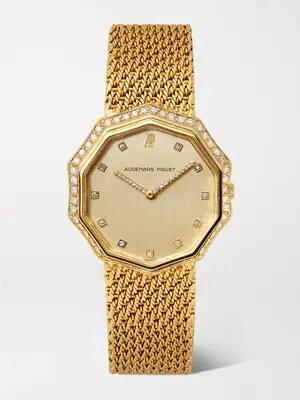 STEPHANIE WINDSOR Audemars Piguet Vintage 18-karat And Diamond Watch - Gold