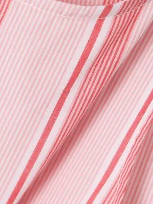 Rosie Assoulin Striped Cotton-poplin Top