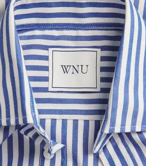 WITH NOTHING UNDERNEATH Cotton Poplin Boyfriend Shirt
