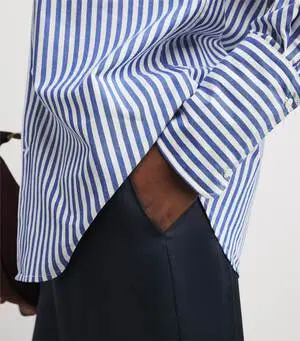 WITH NOTHING UNDERNEATH Cotton Poplin Boyfriend Shirt