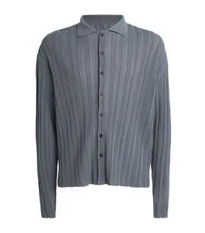 LE17SEPTEMBRE Cotton-blend Ribbed Polo Cardigan