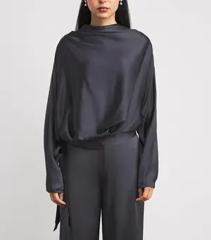 Staud Silk-blend Phoebe Top