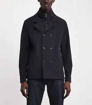 MOORER Water-repellent Volmer-kn Pea Coat